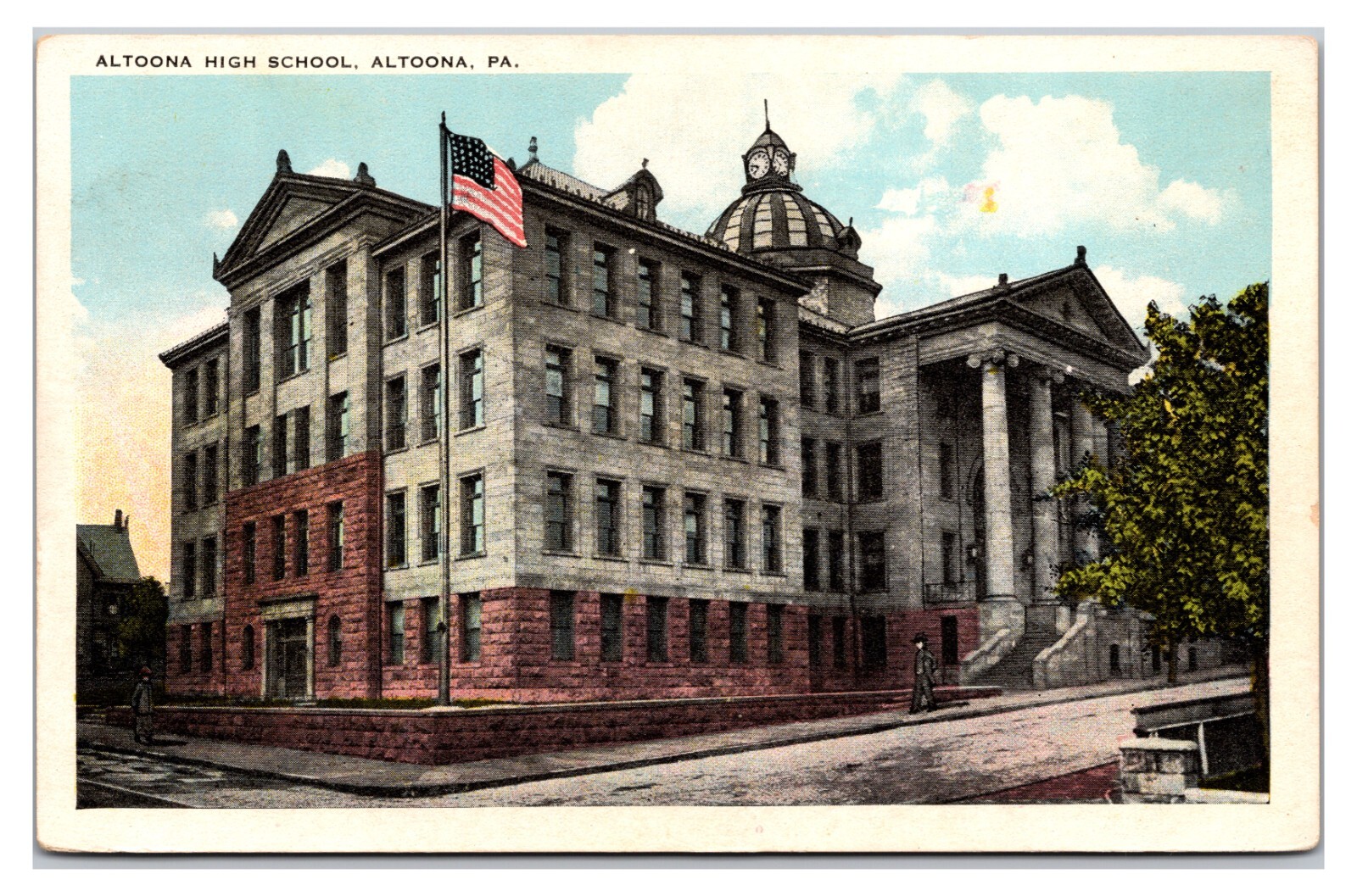 Vintage 1920s- Altoona High School - Altoona, Pennsylvania Postcard ...