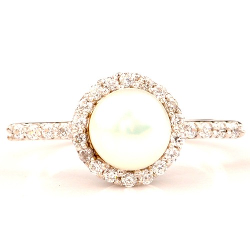 585 gold 3.30ct 100% natural freshwater pearl IGI certified diamond ...