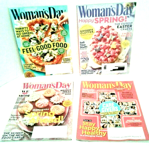 Lot of 4 Woman’s Day Magazines 2020- March- June Spring Easter Recipes ...