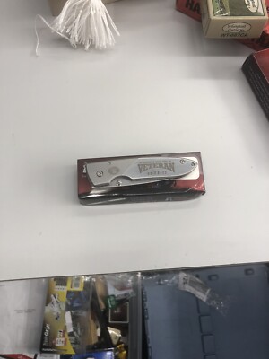 Steel Warrior By Frost Cutlery Proud To Be Veteran Lockback Knife | eBay