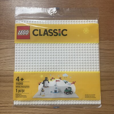 LEGO CLASSIC #11010 LARGE White Baseplate lego building foundation toys ...