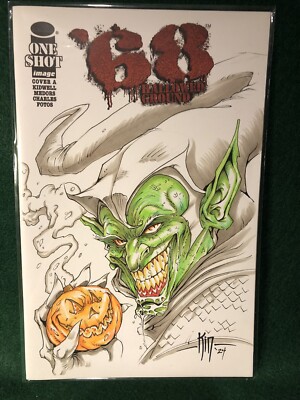 ‘68 Hallowed Ground Sketch Variant Mark Kidwell Art Green Goblin | eBay