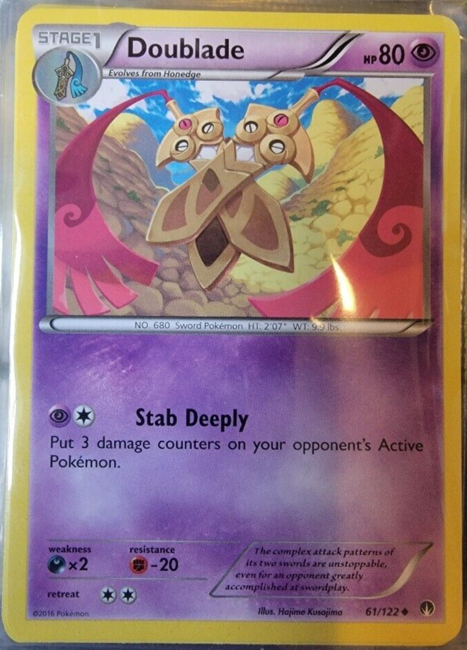 Doublade # 61/122 XY: Breakpoint Set Pokemon Trading Cards TCG Game NM ...