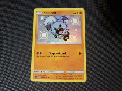 Pokemon Card : Shiny Rockruff SV23/SV94 Hidden Fates Shiny Vault Holo ...