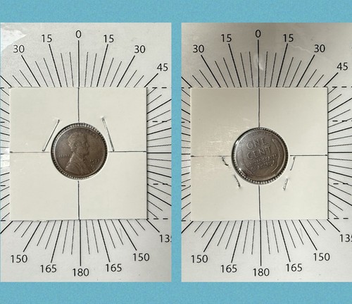 1925 D Lincoln Wheat Cent Pennie Error Rotation Die Rotated Reverse ...