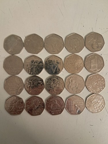 ISLE OF MAN 50p JOBLOT X20 COINS fifty pence iom manx man 3 | eBay UK
