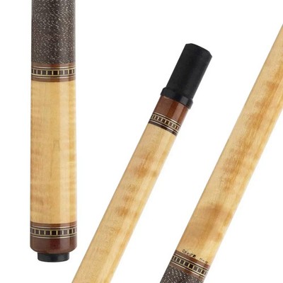vintag Coker Custom Cue 2 Shafts 3/8-10 Joint Curly Maple Billiard Pool ...