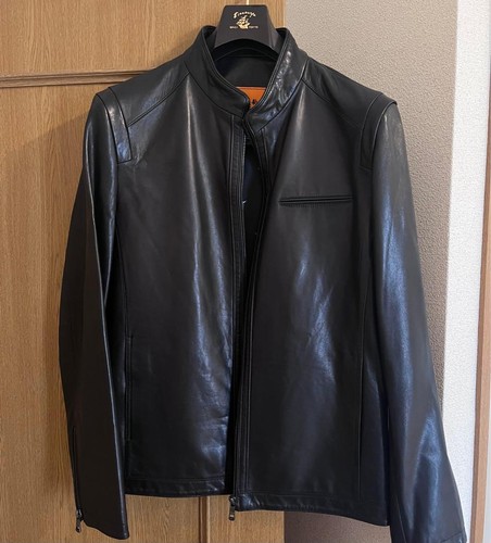 Snow Leopard Leather Jacket Men’s 50 Size Exotic Fur Used | eBay UK