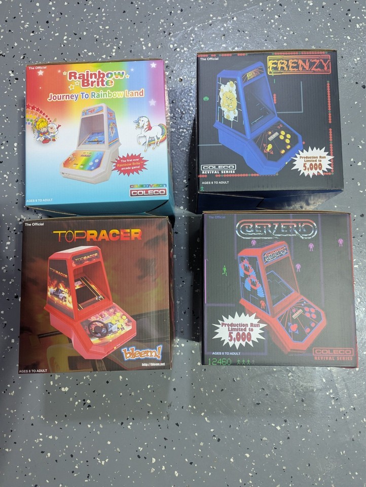 4X Vintage COLECO Electronic Handheld tabletop Arcade Video game ...