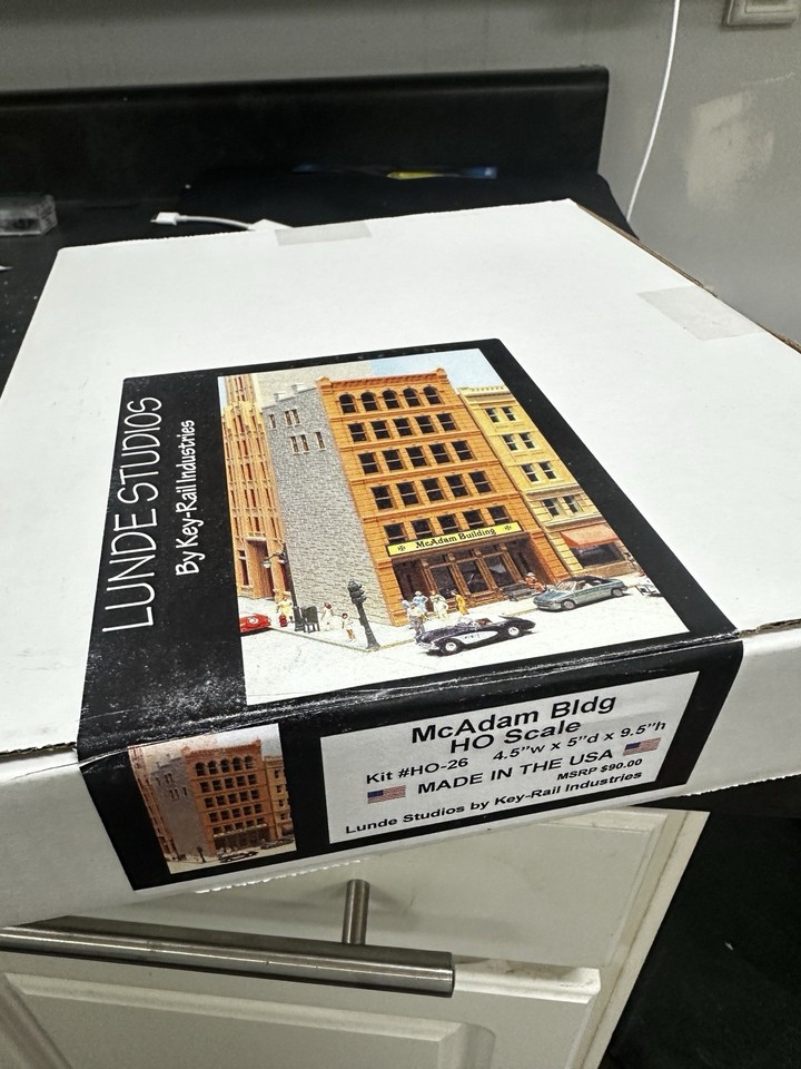 Lunde Studios 26 HO Scale McAdam Building -- Kit | eBay