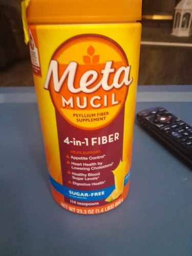 Metamucil Daily Psyllium Husk Powder Supplement Sugar-Free Powder 4-in ...