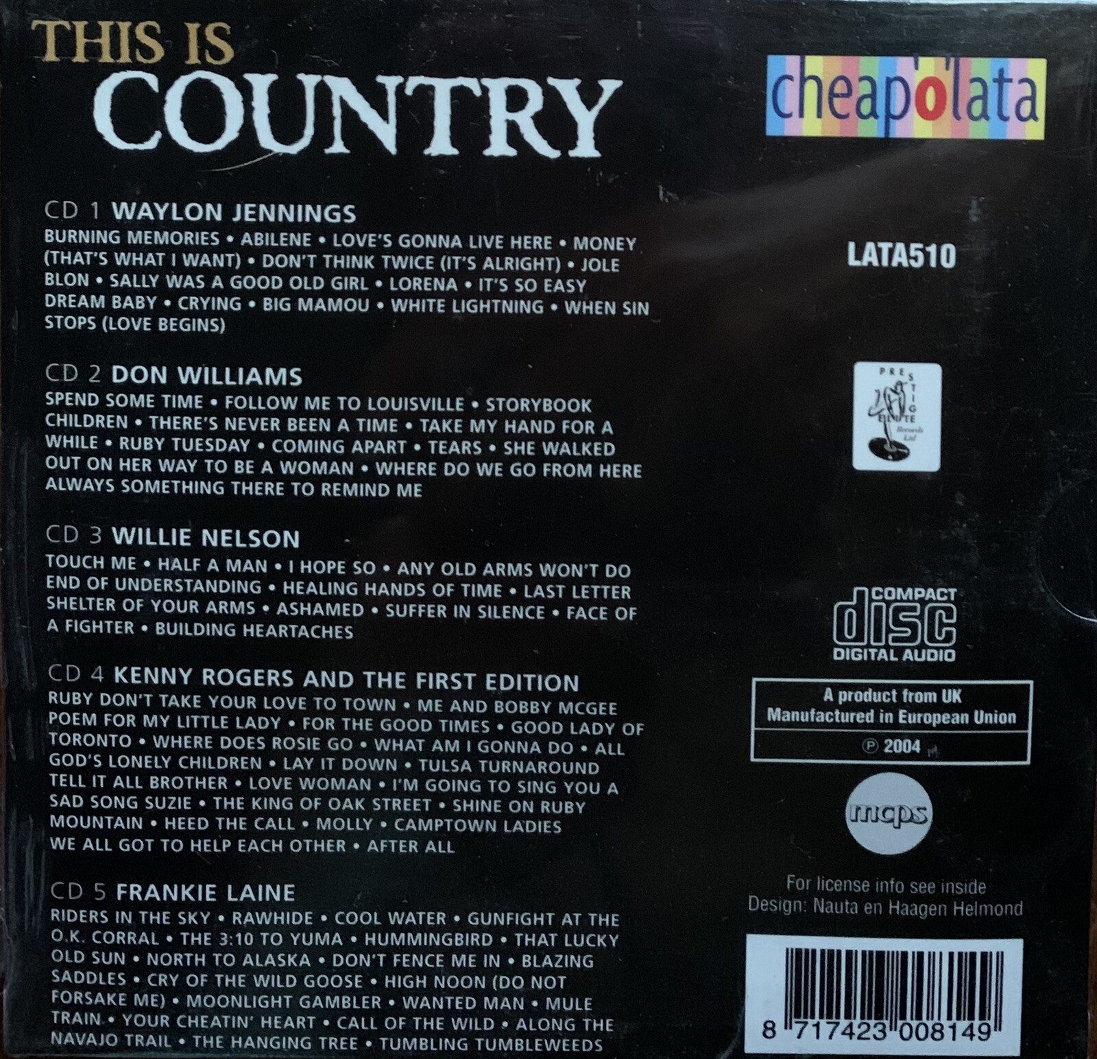 THIS IS COUNTRY~~~RARE~~~5 CD SET~~~VARIOUS ARTISTS~~~NEW SEALED ...