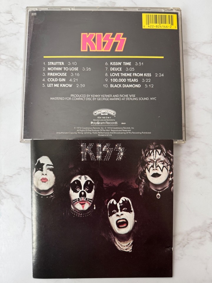 KISS Self Titled CD TARGET ERA! WEST GERMANY 1987 Casablanca 824 146-2 ...