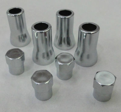 TPMS Tire Valve Stem Cap & Sleeve cover chrome set American Cars and ...
