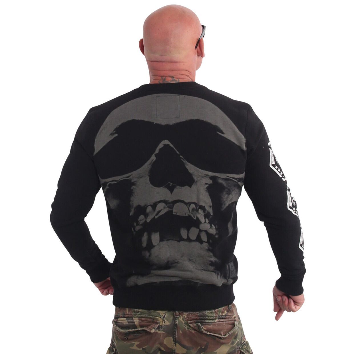 Yakuza Herren Ghost Skull Pullover Sweatshirt | eBay