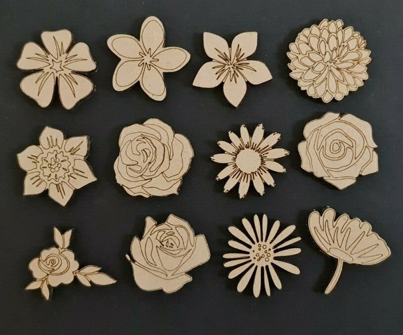 Simple Wood Carving Flower