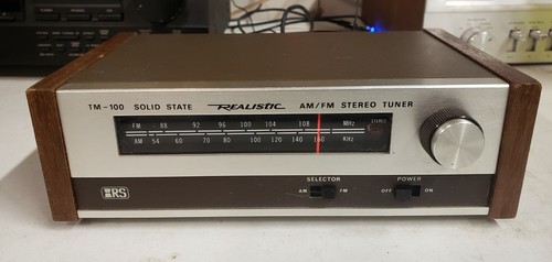 1970's Vintage REALISTIC TM-100 Solid State AM/FM Stereo Tuner *PARTS ...