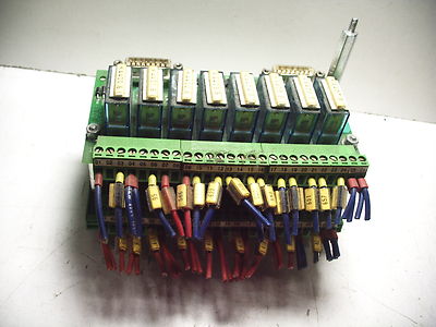 ELCO ELECTRONICS EI100A 15 PIN 8 RELAY IO BREAKOUT BOARD QUANTITY!! WOW ...