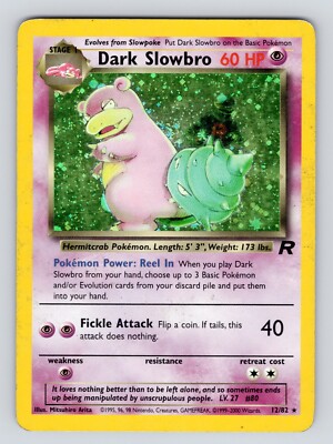 PL - Dark Slowbro 12/82 Holo Rare Team Rocket Pokemon Card WOTC | eBay
