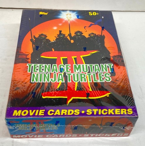 Teenage Mutant Ninja Turtles Movie III Vintage Card Box 36 Packs Topps ...