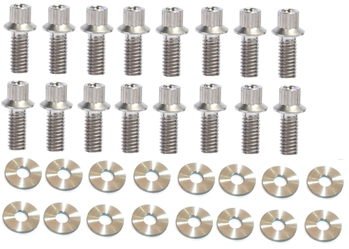 TITANIUM CHEV CHEVY SMALL BLOCK HEADER BOLT KIT | eBay