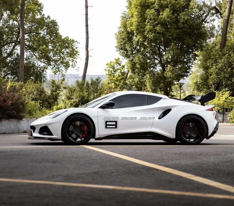 For 2023-2024 Lotus Emira Dry Carbon Fiber GT4 Style Rear Trunk Lip ...