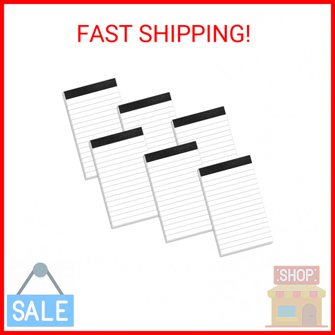 6 Pack Small Notepads Refills Memo Pads 3 x 5 Inch Lined Writing Note ...
