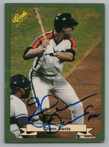 Glenn Davis Signed Autographed Auto 1987 Classic Game #28 Houston ...
