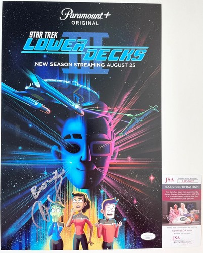 Anson Mount Signed Star Trek Lower Decks 11x17 Poster Autograph JSA COA ...