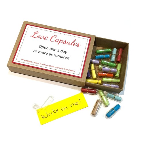 Message Capsules Valentines Gift Novelty Pills Inspirational Quotes ...
