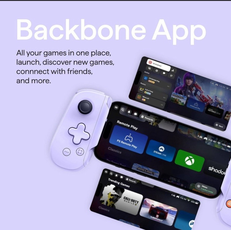 Backbone One Mobile Gaming Controller 2nd Gen (USB-C) PURPLE BB-51-P-PT ...