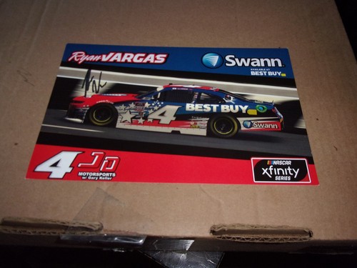 2022 AUTOGRAPHED #4 RYAN VARGAS"BEST BUY"NASCAR XFINITY SERIES POSTCARD ...