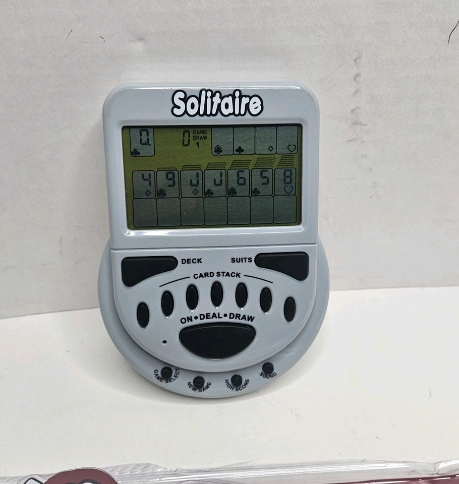 Big Mega Screen Solitaire 77803 Classic Electronic Handheld Game (open box) 793631571260| eBay