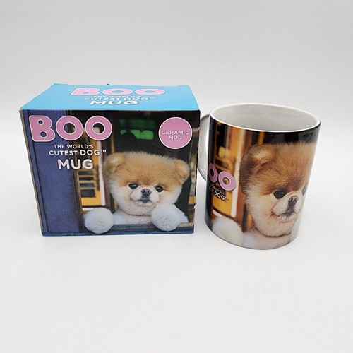 NEW BOO The World's Cutest Dog MUG Pomeranian Puppy Ceramic PALADONE UK ...