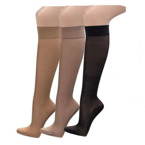 Stütz Kniestrümpfe Feinstrümpfe Reisestrümpfe 40 den echte Ferse Größen ...