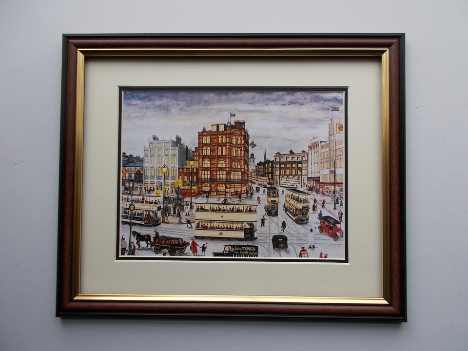TERRY GORMAN PRINT FRAMED - FITZALAN SQUARE & HIGH STREET SHEFFIELD | eBay