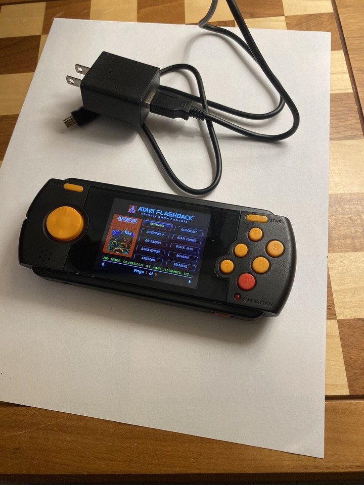 Atari Flashback Portable Deluxe Black Handheld Game Console 60 ...