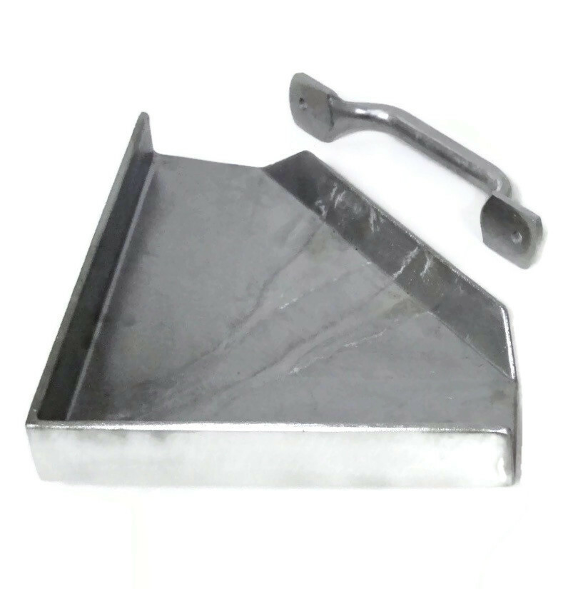 One Cast Aluminum Boat Transom Corner Bracket End Cap + 1 Handle MADE ...