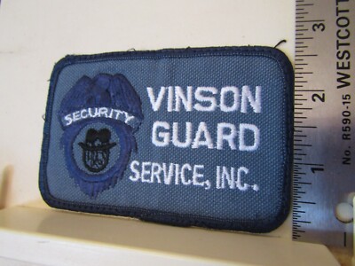 Vinson Guard Security Services Inc. patch headquarters Louisiana used ...