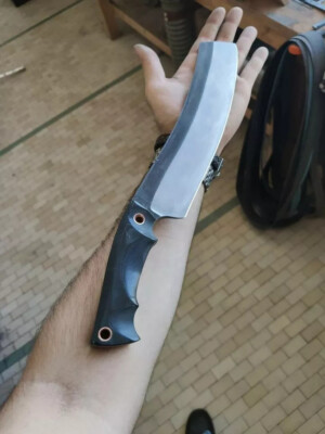 Custom Handmade D2 Steel Hunting Chopper Machete Knife With Micarta ...