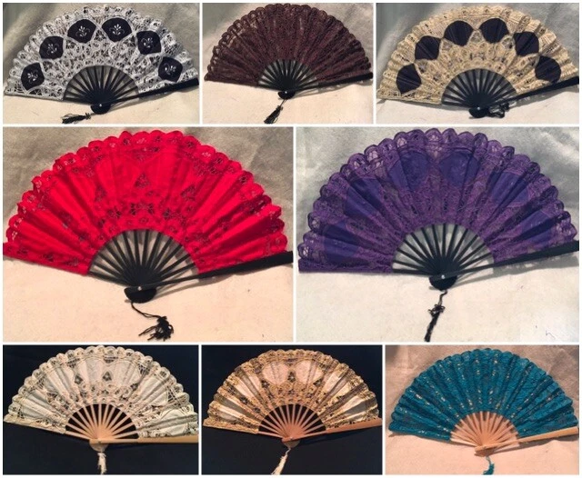 Victorian Lace Hand Fans