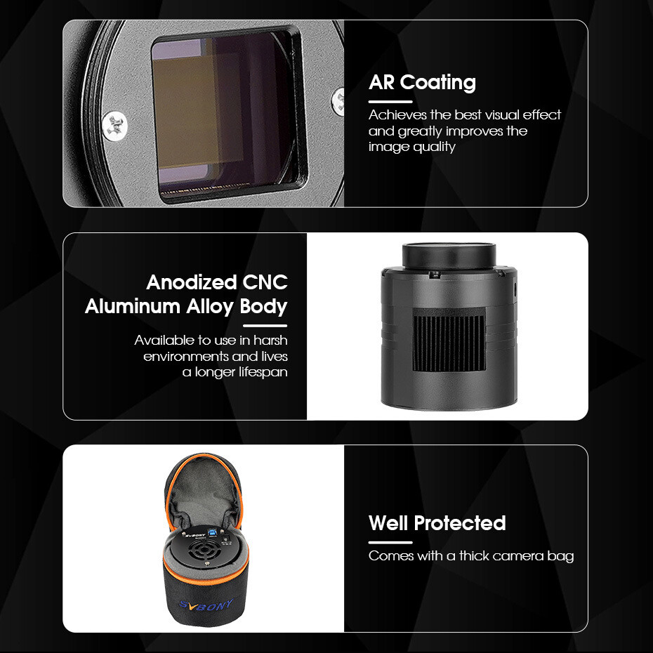 SVBONY SV405CC TEC 11.7MP Cooled Color OSC Camera ft Deep Space ...