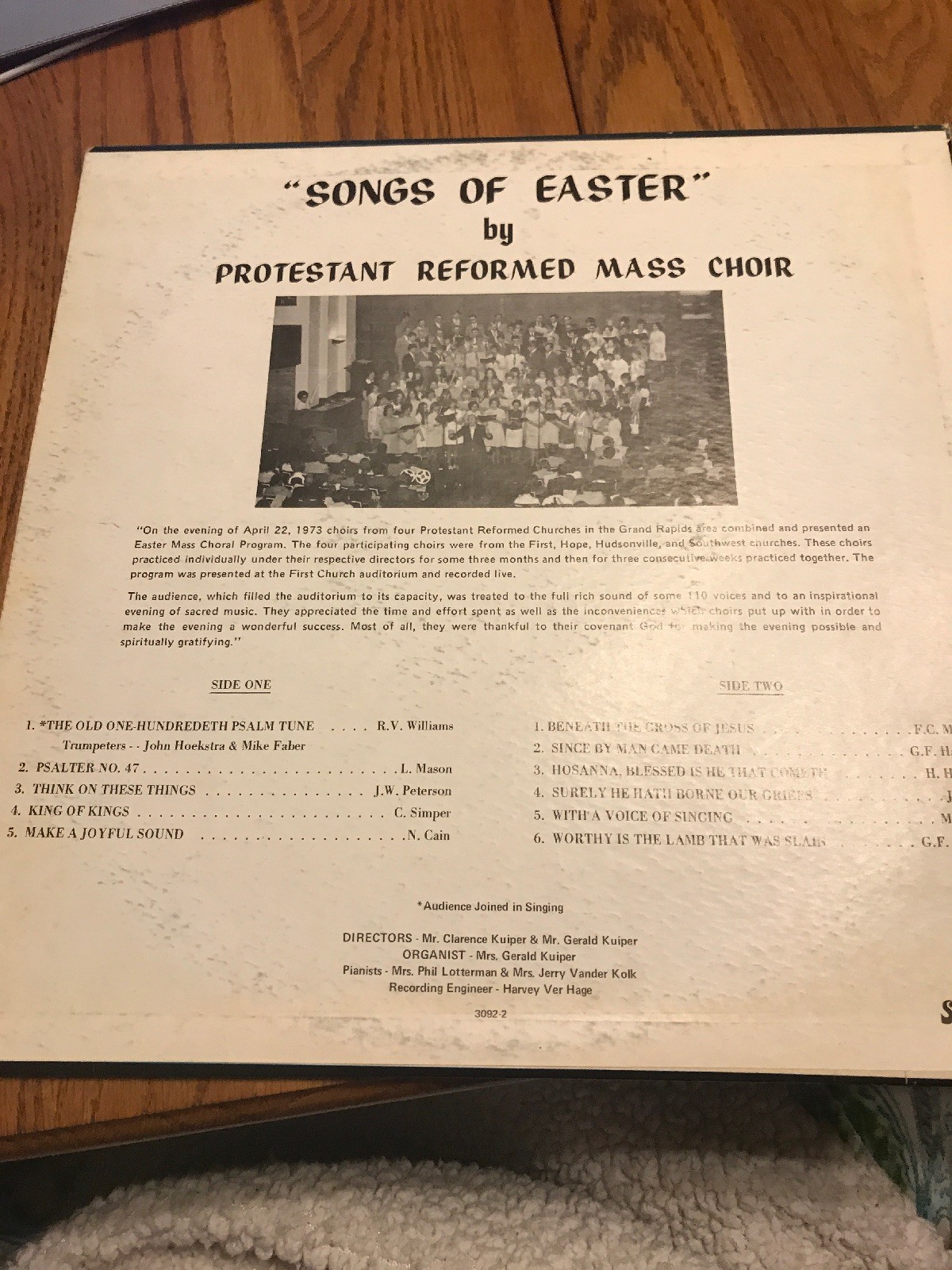 Songs Of Easter: Protestant Reformed Mass Choir Album | eBay