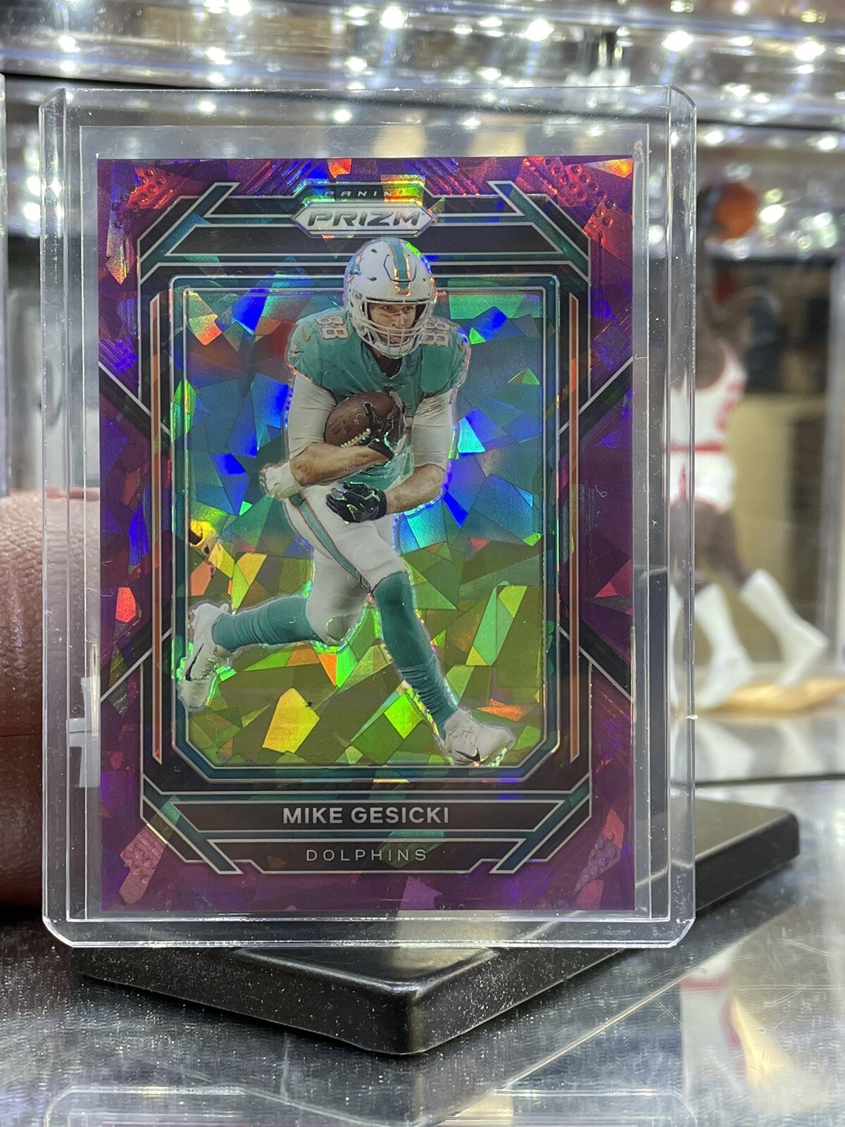2022 Panini Prizm - Purple Ice Prizm #182 Mike Gesicki /225 for sale ...