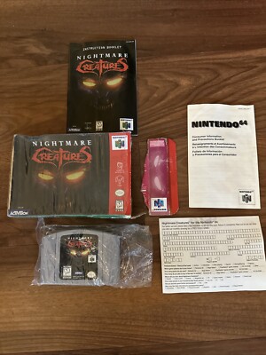 Nightmare Creatures (Nintendo 64, 1998) Comes With Booklets, And Box ...