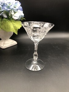 (1) Cambridge Rose Point Wedding Elegant Glassware Champagne Toast Wine ...