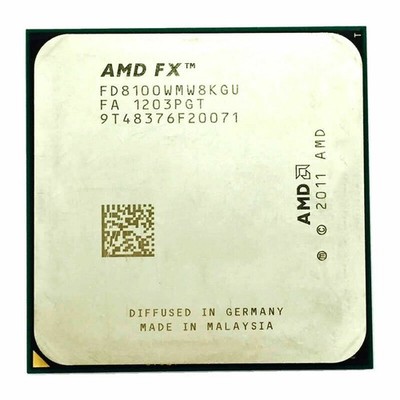 AMD FX-Series FX-8100 FD8100WMW8KGU 2.8GHz 8-Core 95W Socket AM3+ CPU ...