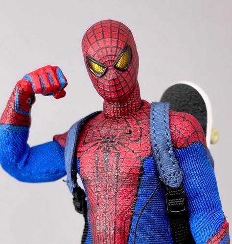 Mafex No. 001 The Amazing Spider-Man Original Head Sculpt ONLY Modified ...