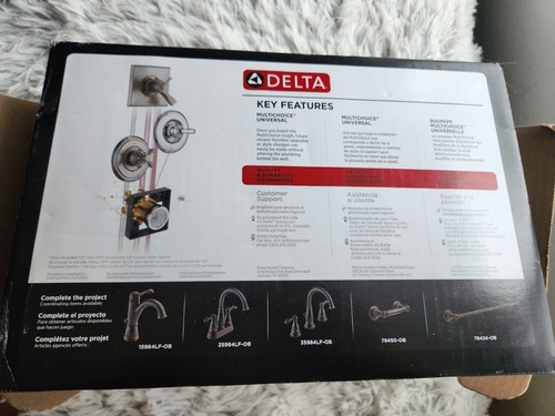 Delta Porter Tub Shower Rough And Trim 144984C-OB-A | eBay