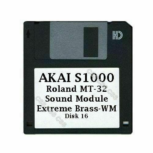 Akai S1000 Floppy Disk Roland MT-32 Sound Module Extreme Brass-Warm ...